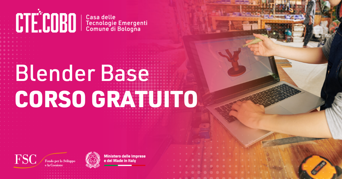 Blender Base: il corso gratuito di CTE COBO